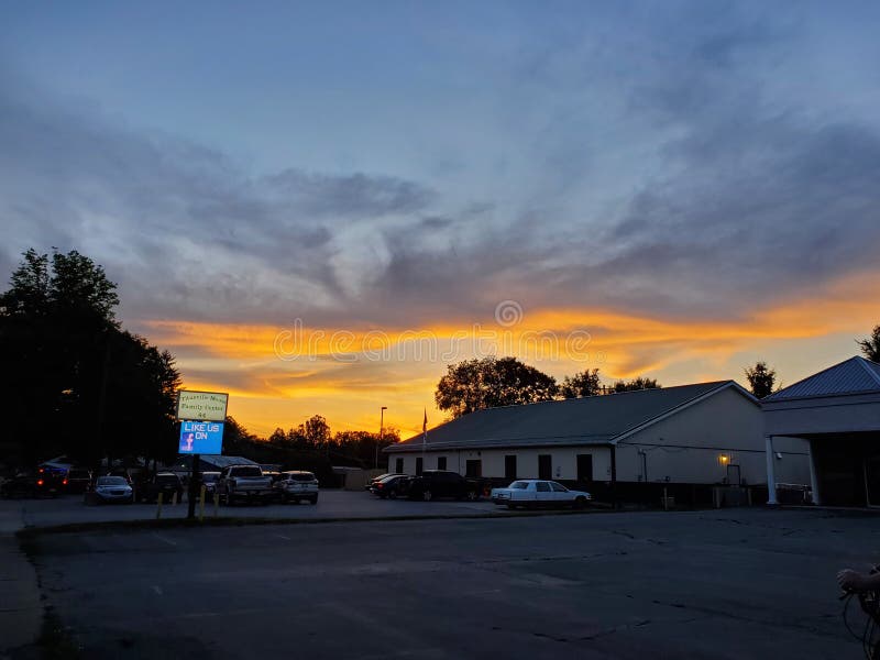 Beautiful Sunset Nature Blessed Editorial Photography - Image of ...