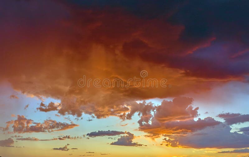 Beautiful Sunset Over Gates Pass, Tucson, AZ Stock Image - Image of ...