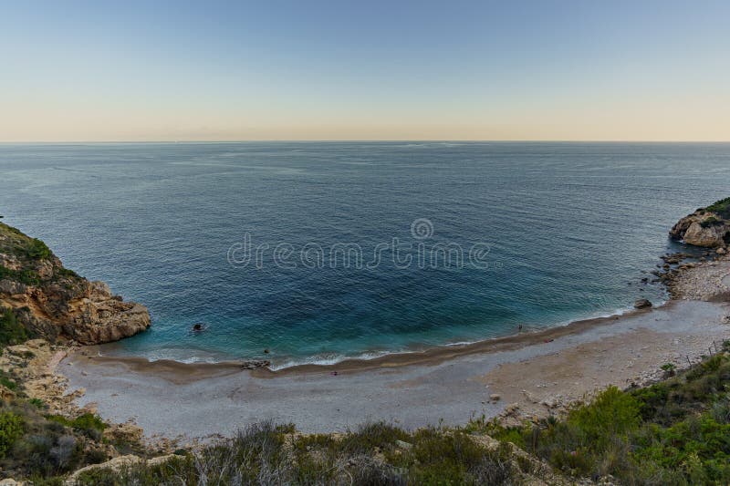 Beautiful Sunset Over the Sea Overlooking Rocky Beaches and Steep Rocky ...