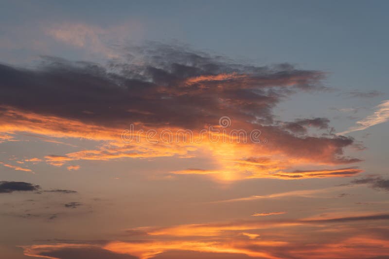 The Beautiful Sunset Painted the Sky with a Stunning Array Stock Photo ...