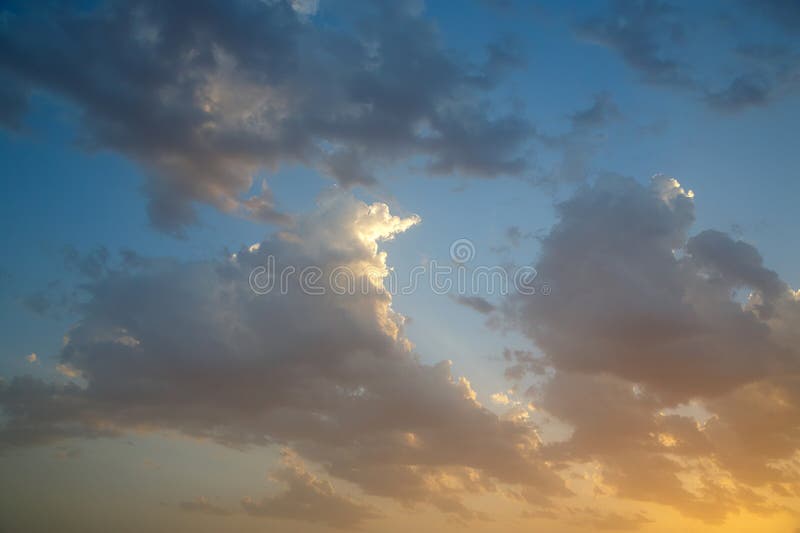 The Beautiful Sunset Painted the Sky Stock Photo - Image of radiation ...