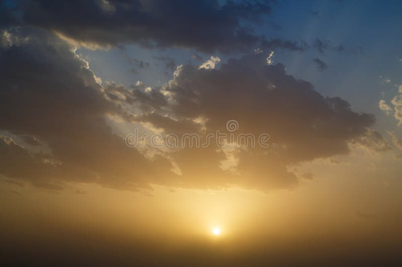 The Beautiful Sunset Painted the Sky with a Stunning of Colors Stock ...