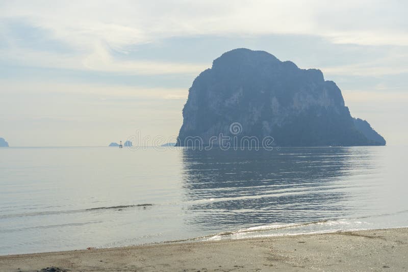 Pak Meng Beach in Trang, Thailand. Stock Image - Image of light ...