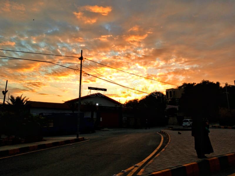 Beautiful Sunset in Pakistan Road Stock Image - Image of pakistan ...