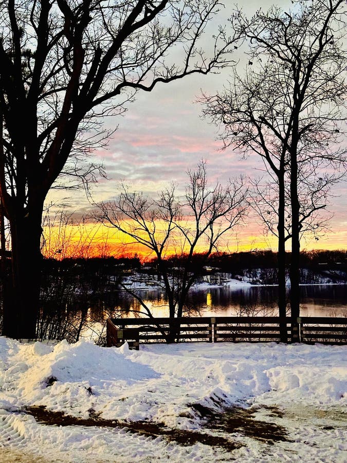 Beautiful Sunset at Sunset Park, Kimberly Stock Photo - Image of ...