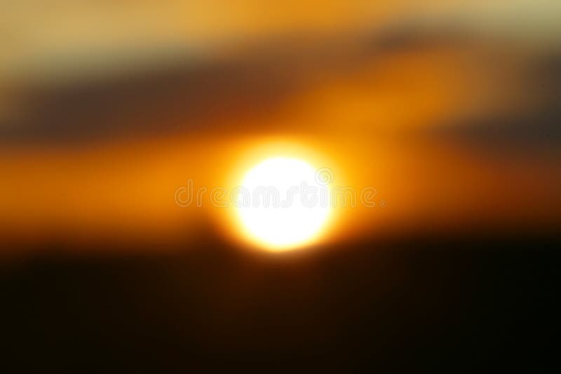 Beautiful Sunset Photographed Close Up Against the Sky Stock Image ...