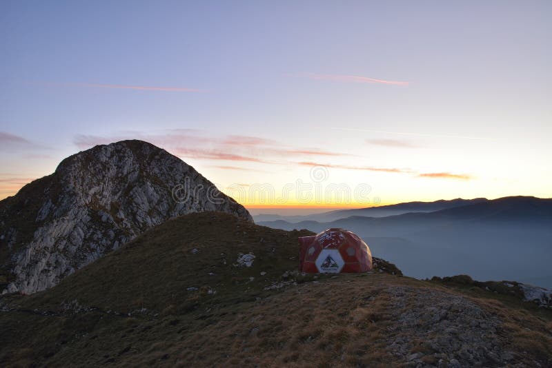 Beautiful Sunset at Offshore at Oil Rig Transocean Prospect and ...