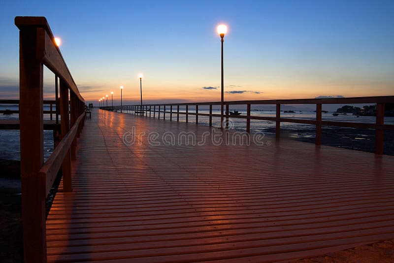 Sunset Pier stock photo. Image of florida, sunset, largo - 55575576