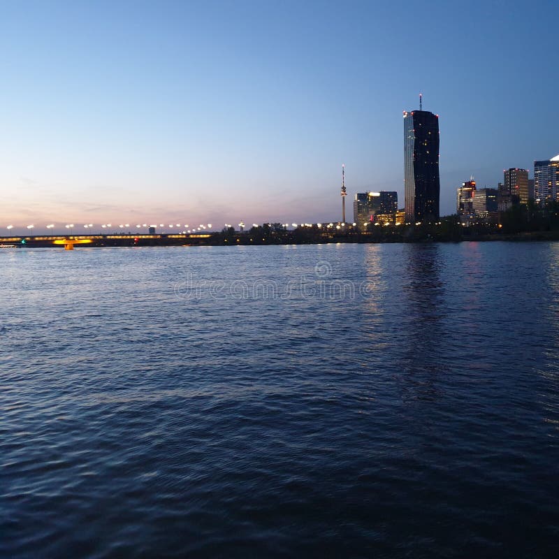 Beautiful Sunset Reflected on the Water of a Sea Over a Background of ...