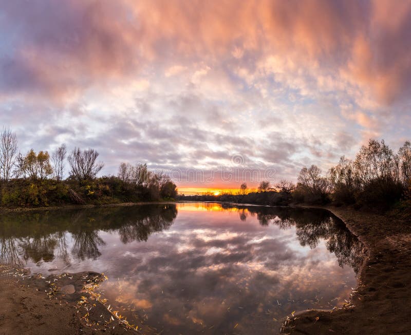 Beautiful Sunset Over Sunflower Field Stock Photo - Image of barley ...