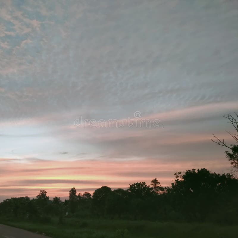 Beautiful Sunset Reflection Stock Photo - Image of dusk, prairie: 261806118