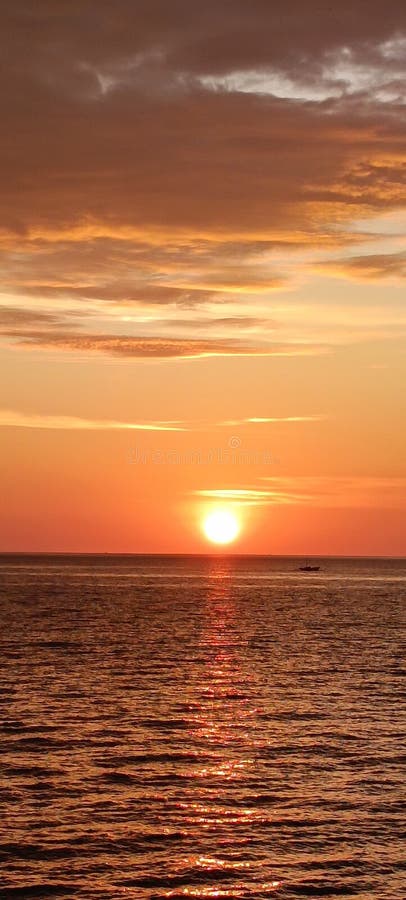 Beautiful Sunset for a Relaxing Chat Stock Photo - Image of cloud ...