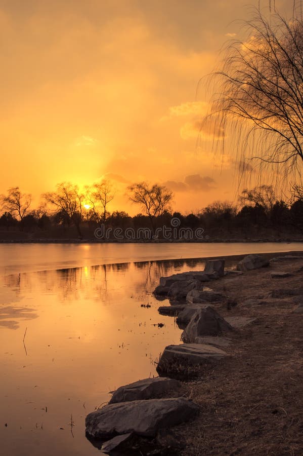 Beautiful Sunset Scenery stock image. Image of landscape - 49117045