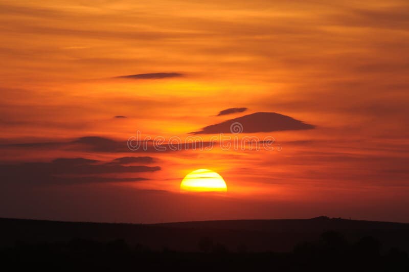 Beautiful sunset stock photo. Image of rays, outdoor - 33721276