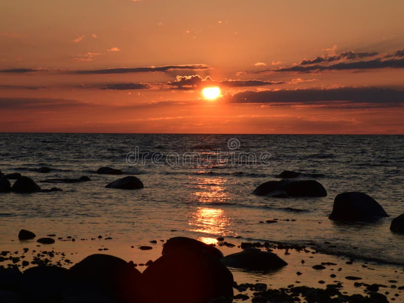 Beautiful sunset sky stock photo. Image of lake, autumn - 153054230