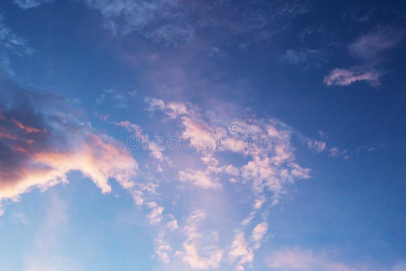 Beautiful Sunset Sky Above Clouds with Dramatic Light, Twilight Sky ...
