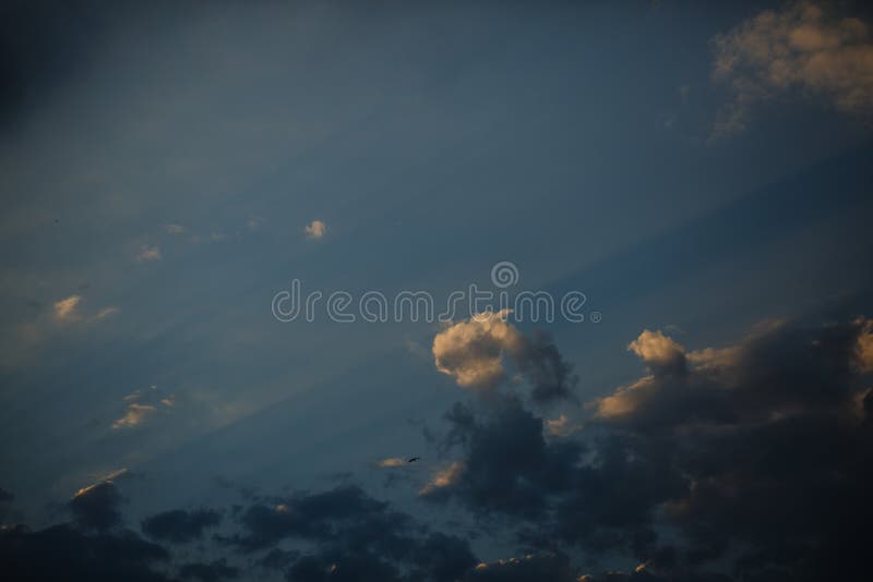 Beautiful Sunset Sky with Bright Transitions in Color Stock Image ...