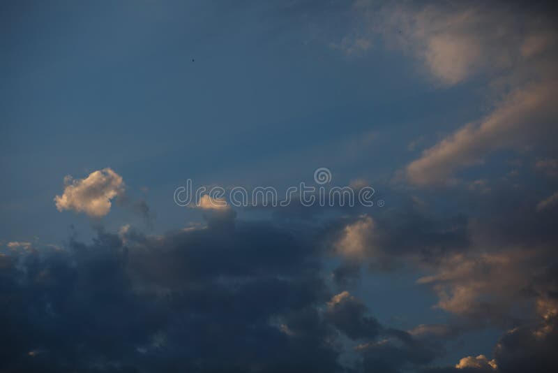 Beautiful Sunset Sky with Bright Transitions in Color Stock Image ...