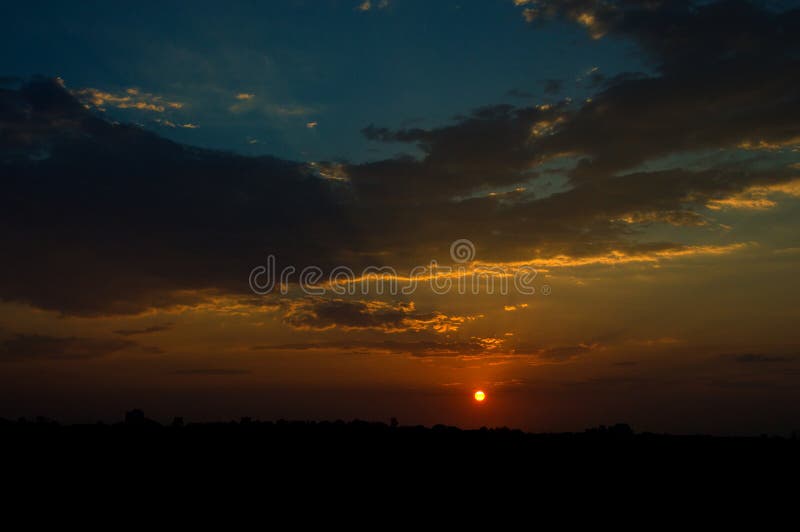 Beautiful Sunset Sky with Clouds. Abstract Sky Stock Image - Image of ...