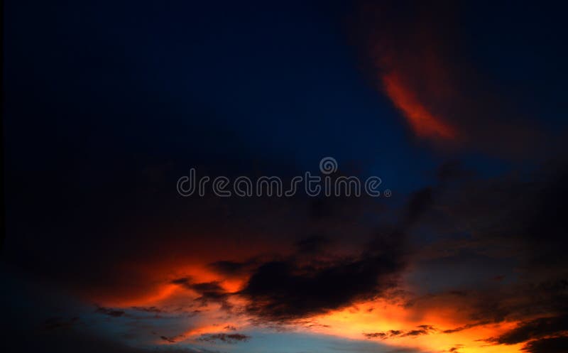 Beautiful Sunset Sky with Clouds. Abstract Sky Stock Photo - Image of ...