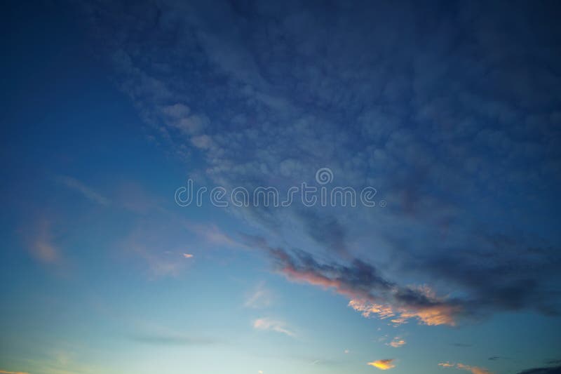 Beautiful Sunset Sky with Clouds As Abstract Background Stock Image ...