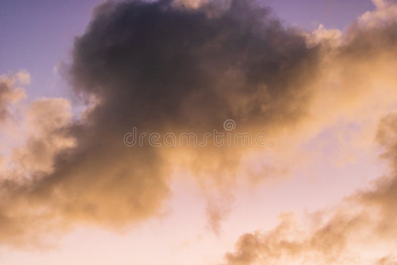 Beautiful Sunset Sky and Clouds with Dramatic Light Stock Image - Image ...