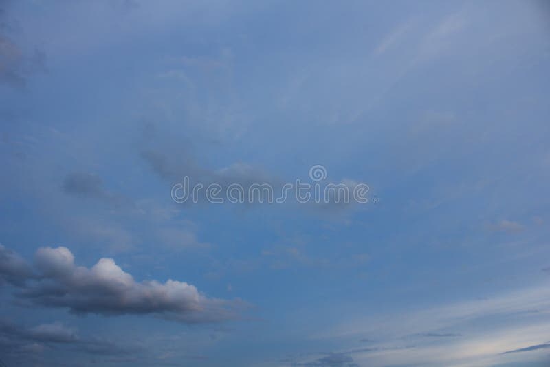 Beautiful Sunset Sky Clouds View from the Ground Stock Image - Image of ...