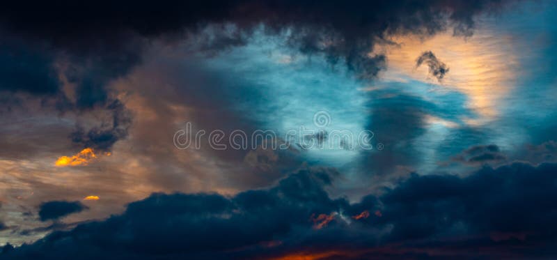 Magic Sky and Clouds stock image. Image of summer, yellow - 139695965