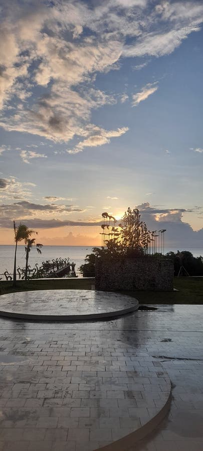 Beautiful Sunset at Sombu Dive Wakatobi Stock Photo - Image of sunset ...