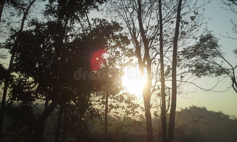 A beautiful sunset. stock image. Image of life, guwahati - 51625745