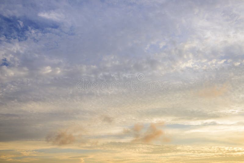 Beautiful Atmosphere of the Sky at Sunset Stock Photo - Image of ...