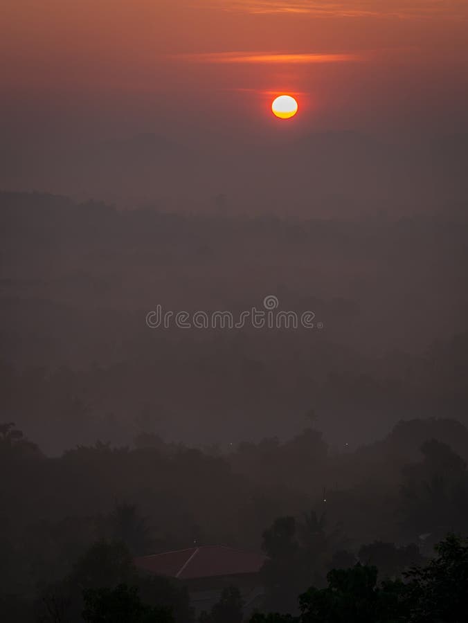 Beautiful Sunset or Sunrise Stock Image - Image of evening, nature ...