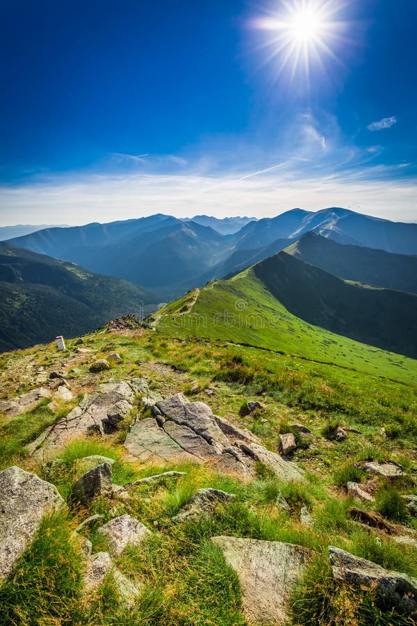 Beautiful Sunset in the Tatra Mountains in Summer Stock Image - Image ...