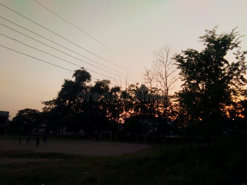 Sunset on a playground stock image. Image of playground - 107078119