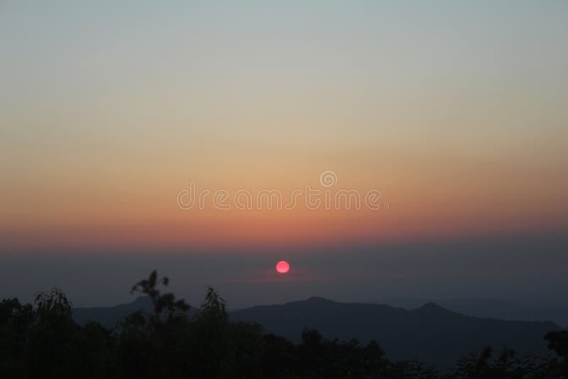 A Beautiful Sunset View in India Stock Image - Image of india, sunset ...
