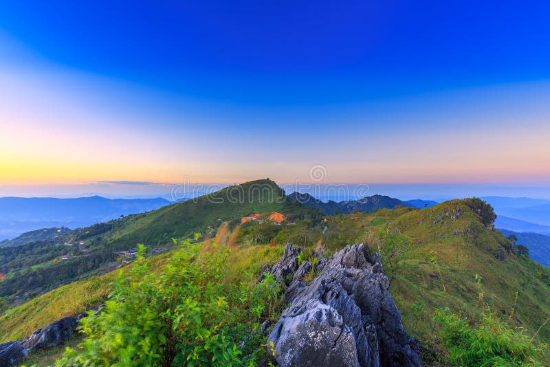 Beautiful Sunset and View Point at Thailand Stock Photo - Image of ...