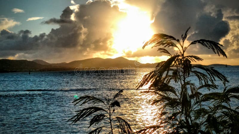 Beautiful Sunset in the Virgin Islands Stock Photo - Image of beautiful ...