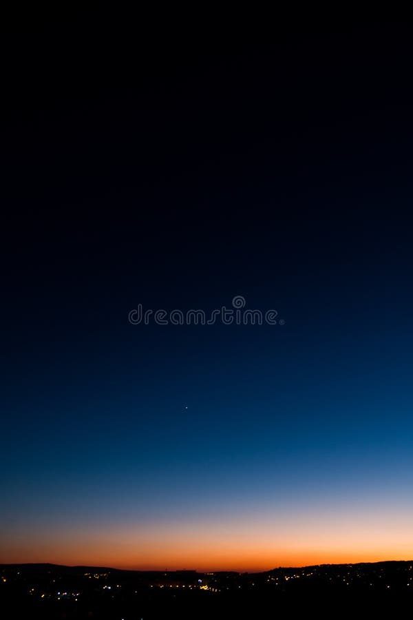 Beautiful Sunset with Visible Planet Venus Stock Image - Image of venus ...