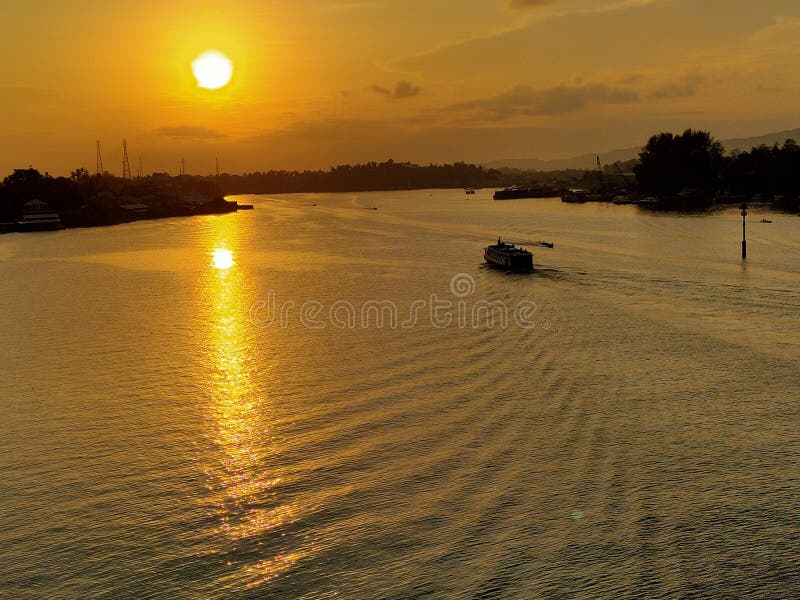 Beautiful sunsets bridges stock photo. Image of beauty - 201985846