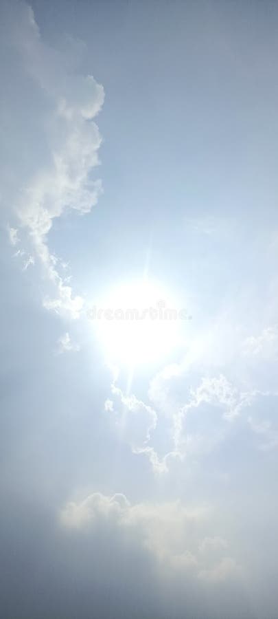 Beautiful Sunshine Clouds and Beautiful Day in Summer Stock Photo ...