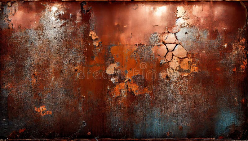Beautiful Surface of Rusty Metal with Scuffs and Chips. Stock ...