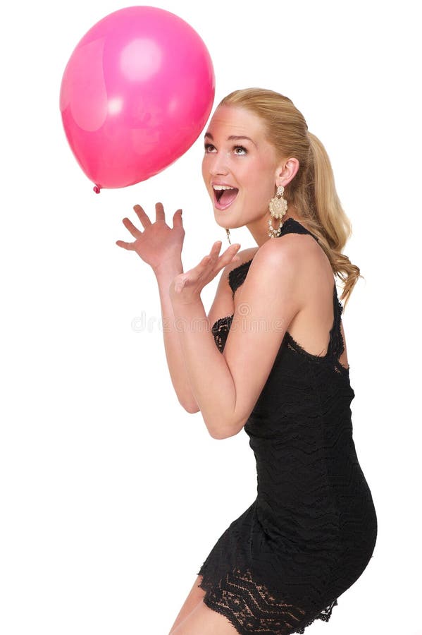 Beautiful Surprise for a Beautiful Woman Stock Image - Image of fashion ...