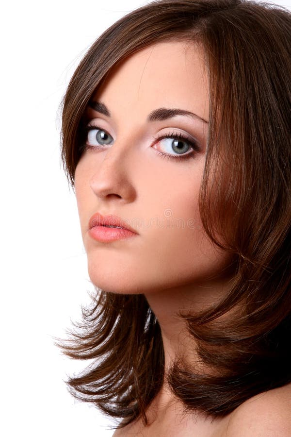 Beautiful Sweet Woman Looking at Camera Stock Image - Image of luxury ...