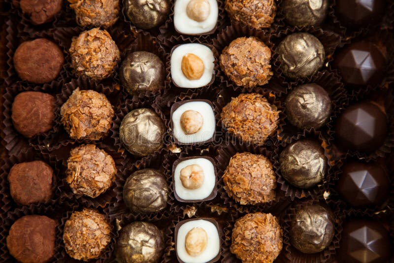 Beautiful Sweets in the Gift Box Stock Photo - Image of paper, copy ...