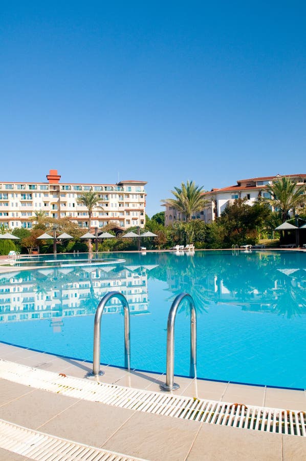 Beautiful swimming pool stock photo. Image of lounge - 11830062