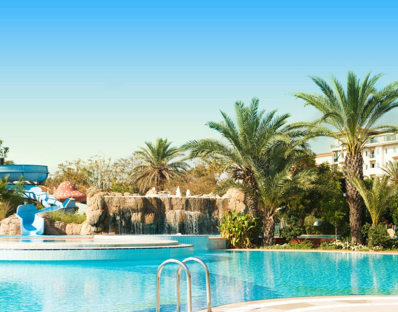 Beautiful swimming pool stock photo. Image of afternoon - 11830126