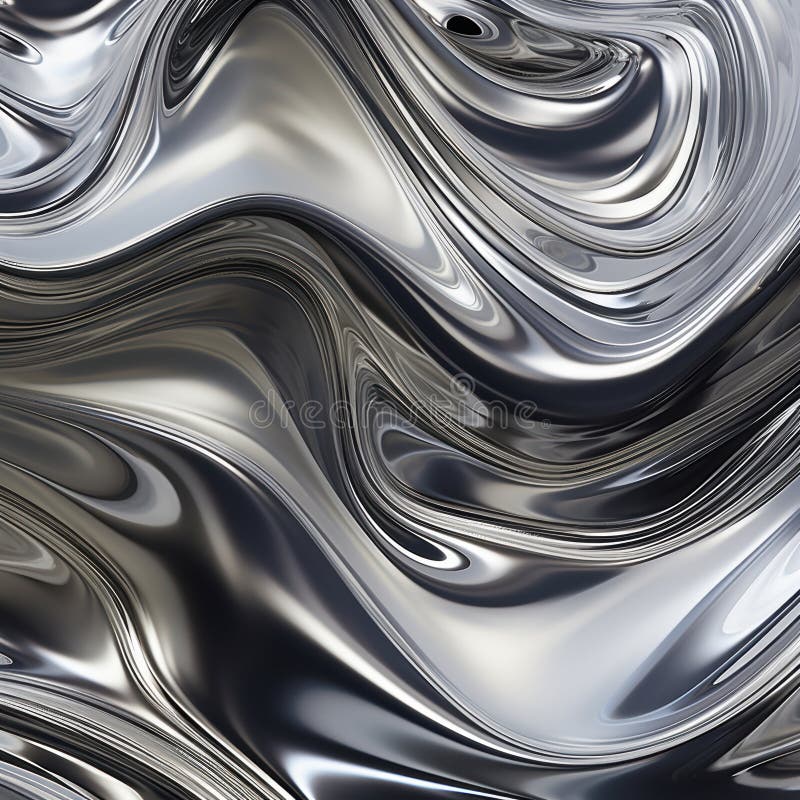 Beautiful Swirling Abstract Silver and Black Textures for Artistic ...