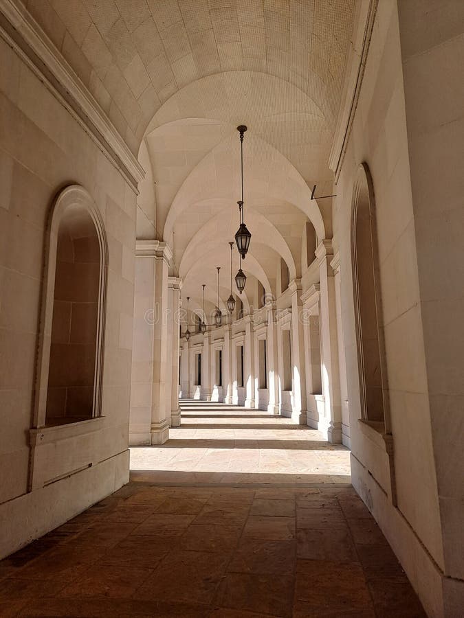 Beautiful and Symetric Arcade Stock Image - Image of ancient, cathedral ...