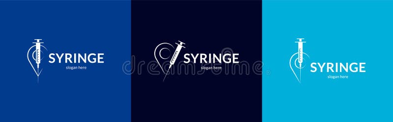 Beautiful syringe logo stock vector. Illustration of logotype - 247210884