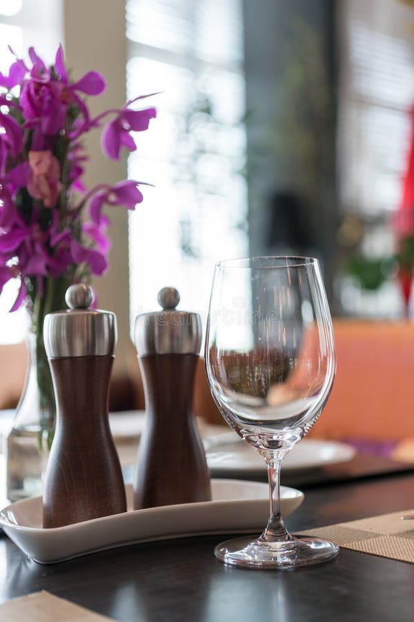 The Beautiful Table in a French Restaurant. Stock Photo - Image of ...